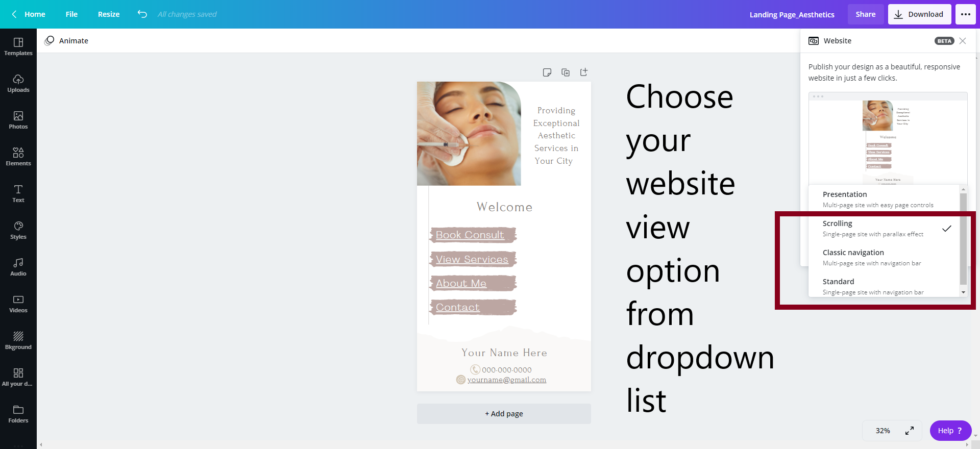 How To Publish Canva Landing Page | Launched Creative Designs Support ... How To Publish Canva Landing Page | Launched Creative Designs Support ...